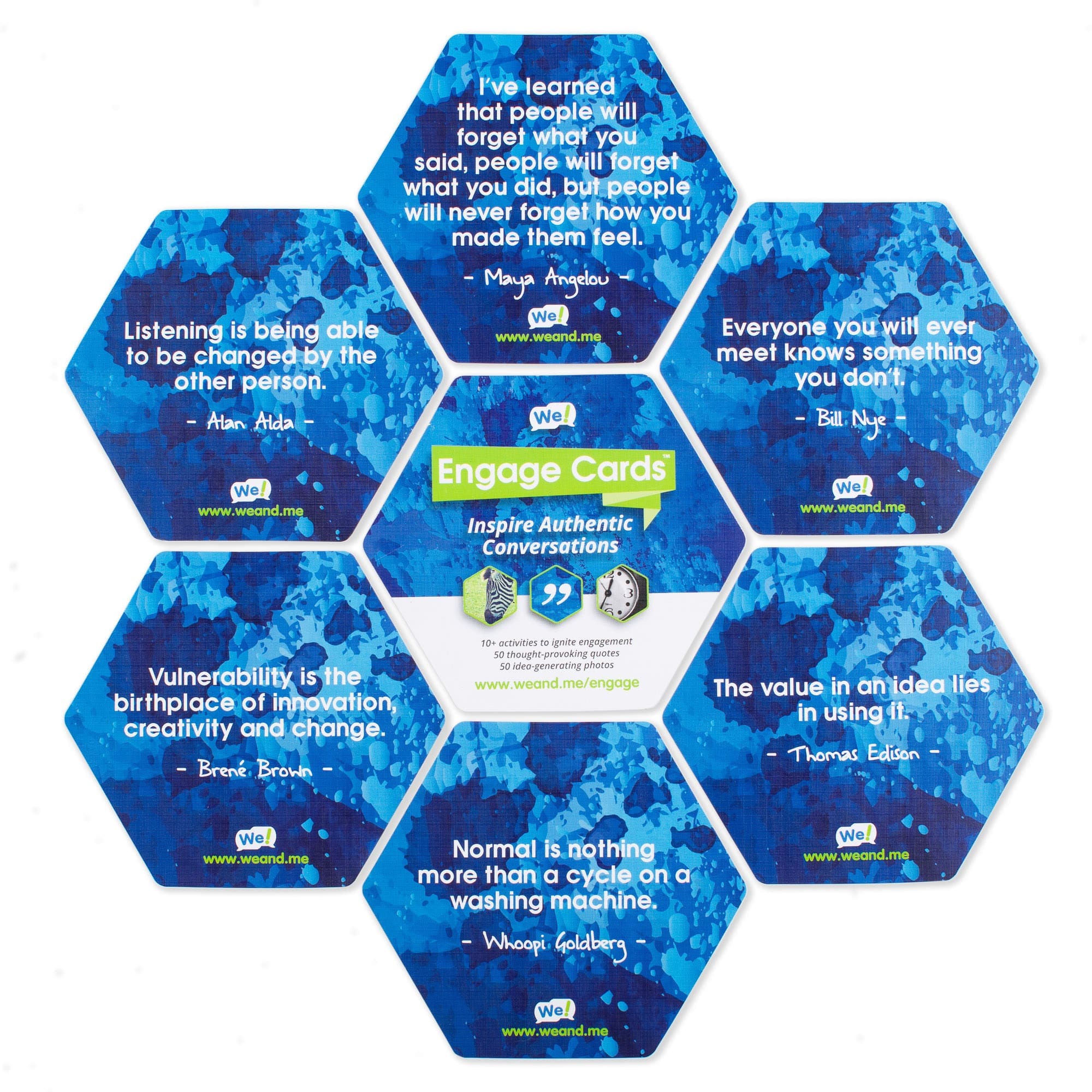 We Engage Cards - Colourful, Thought-Provoking Flash Cards